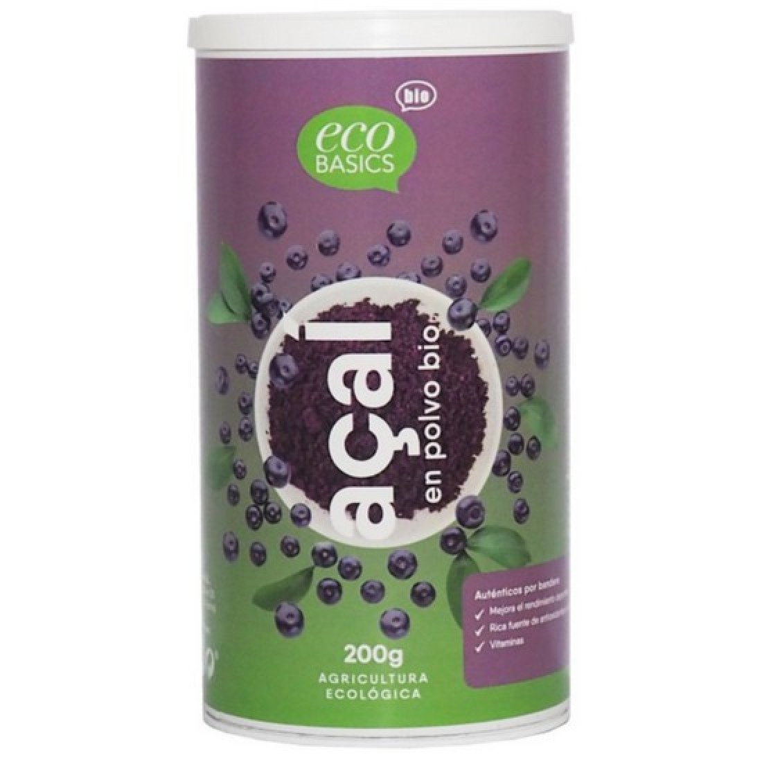 Comprar Açai en Polvo Bio 200g Eco Basics ️ ¡Hazme casito!