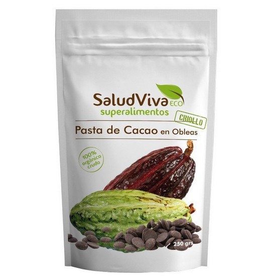 Comprar Pasta de Cacao en Obleas Eco 250g Salud Viva ️ ¡Hazme casito!