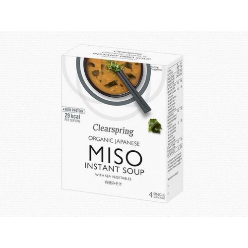 Comprar Sopa de Miso con Algas Instantanea Vegan 4 Sobres Clearspring ️ ...