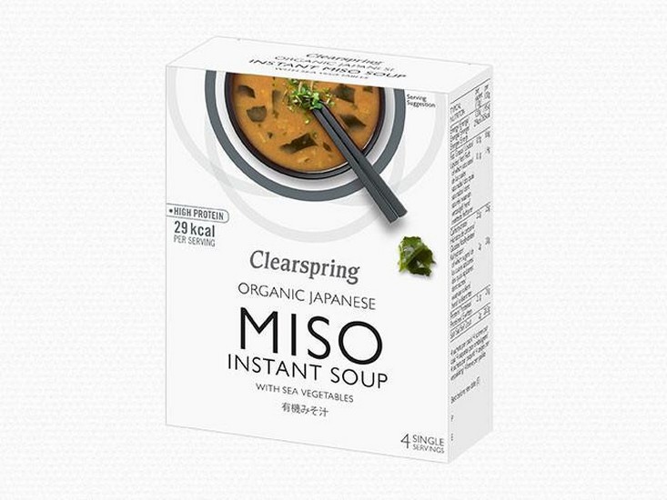 Comprar Sopa de Miso con Algas Instantanea Vegan 4 Sobres Clearspring ️ ...