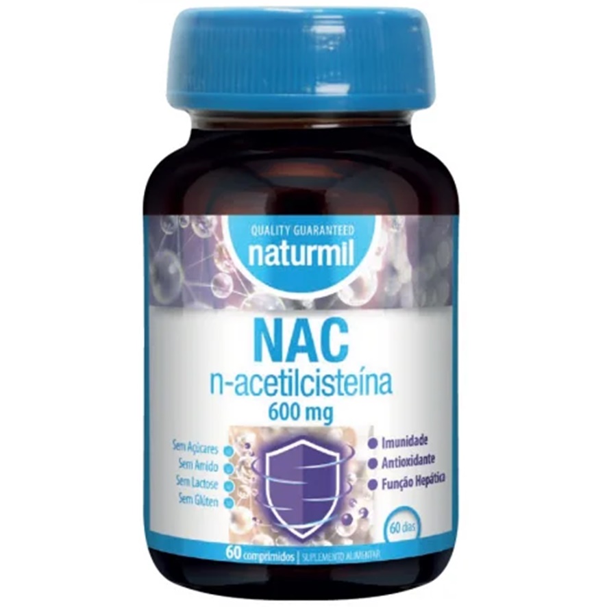 Comprar NAC N-Acetilcisteina 60comp 600mg Naturmil ️ ¡Hazme casito!