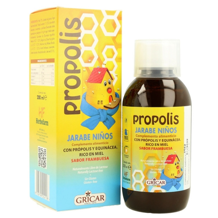 Comprar Propolis Jarabe Niños Sin Gluten 200ml Gricar ️ ¡Hazme casito!